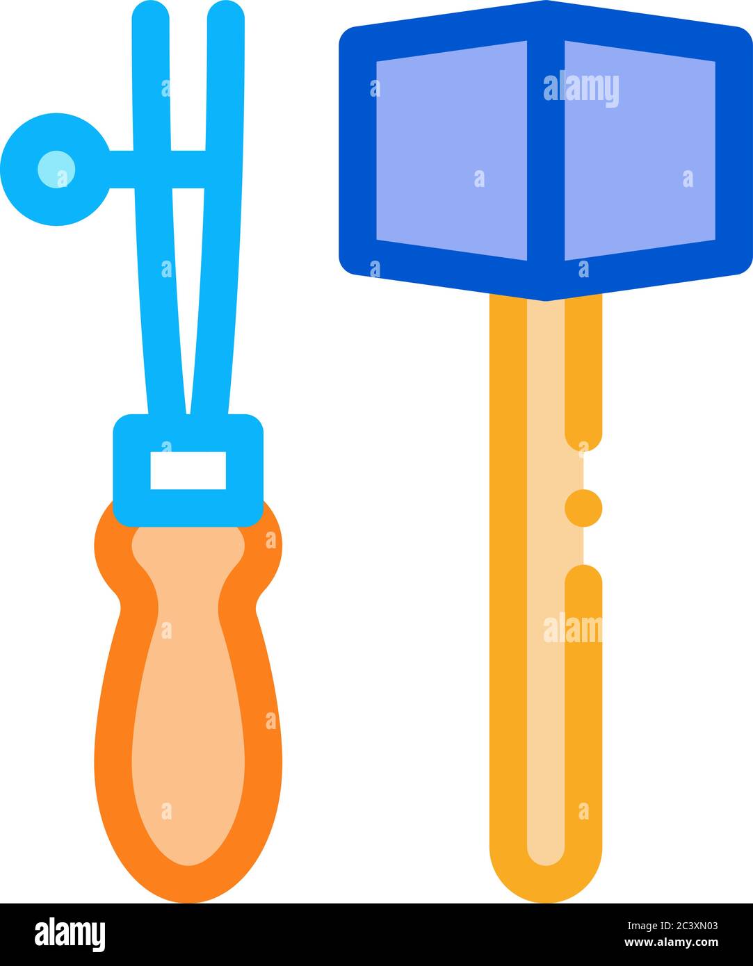 Leather tools illustration hi-res stock photography and images - Alamy