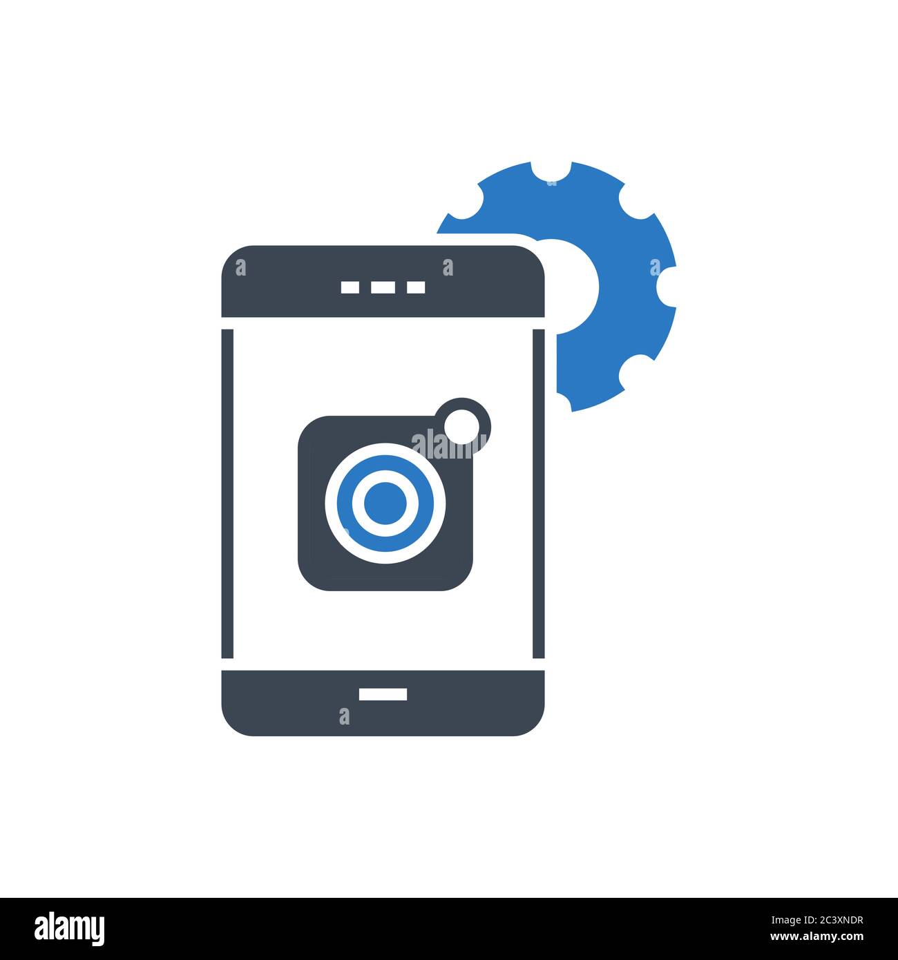 Vector app development blue Stock Vector Images - Alamy