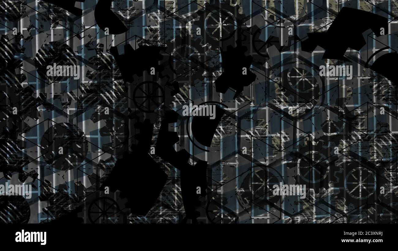 Rotating metal gears loop hi-res stock photography and images - Alamy