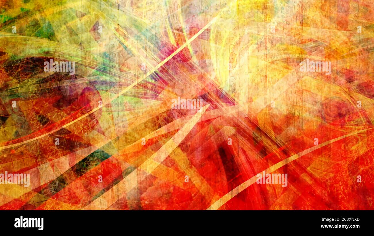 Geometric Red and Yellow Strips on Detailed Texture - Abstract ...