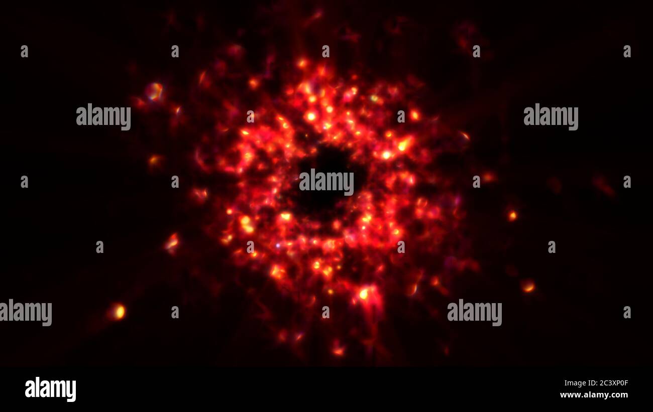 Accretion disk around black hole hi-res stock photography and images ...