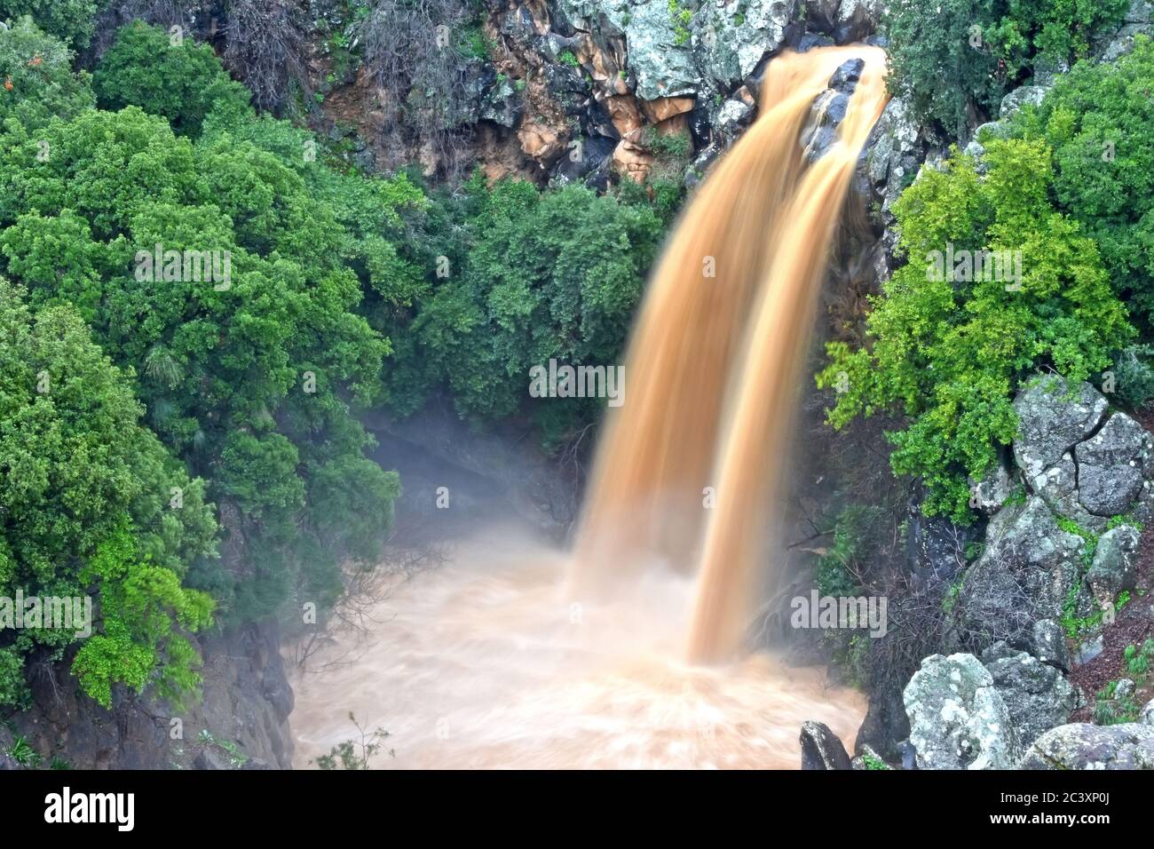 Saar waterfalls, Israel Stock Photo - Alamy