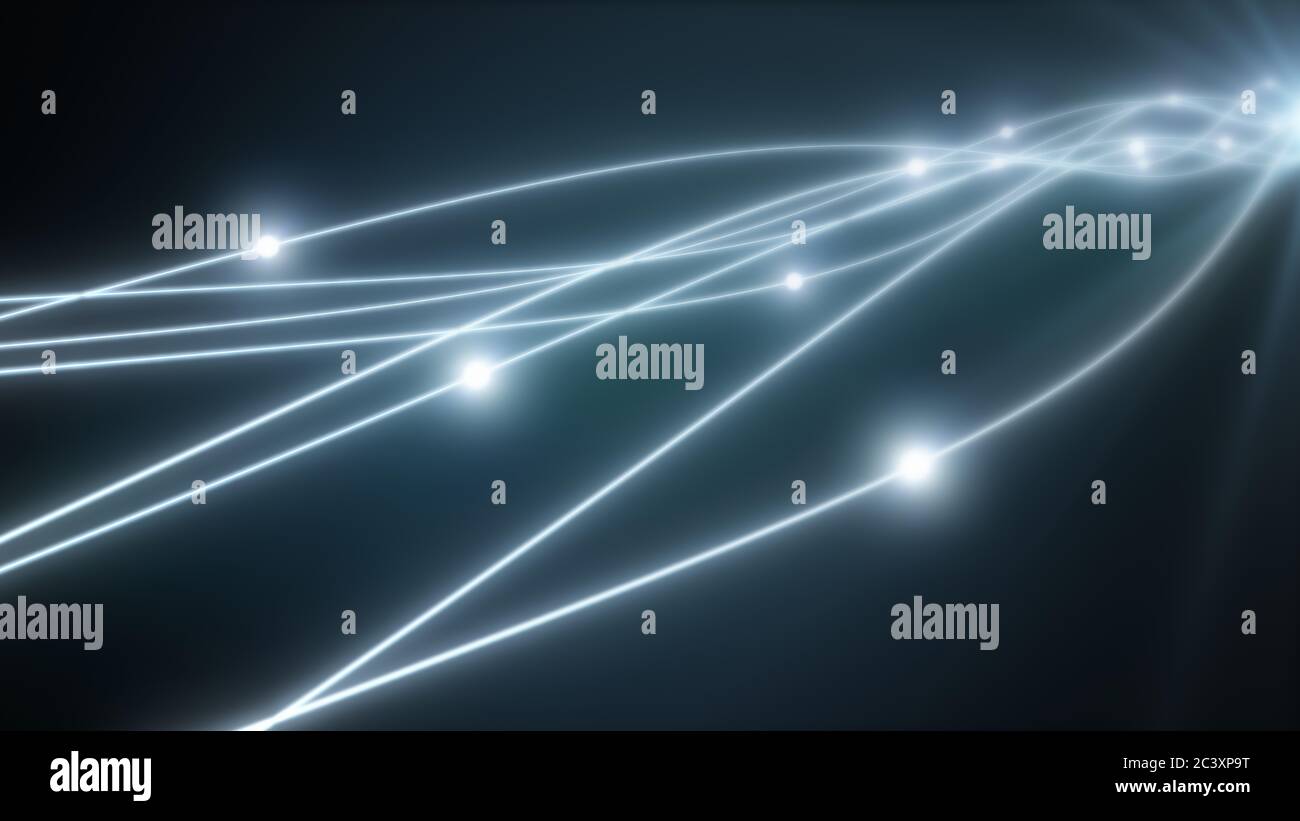 Internet Signal Transmission Over Fiber Optic Cable Wire Concept ...