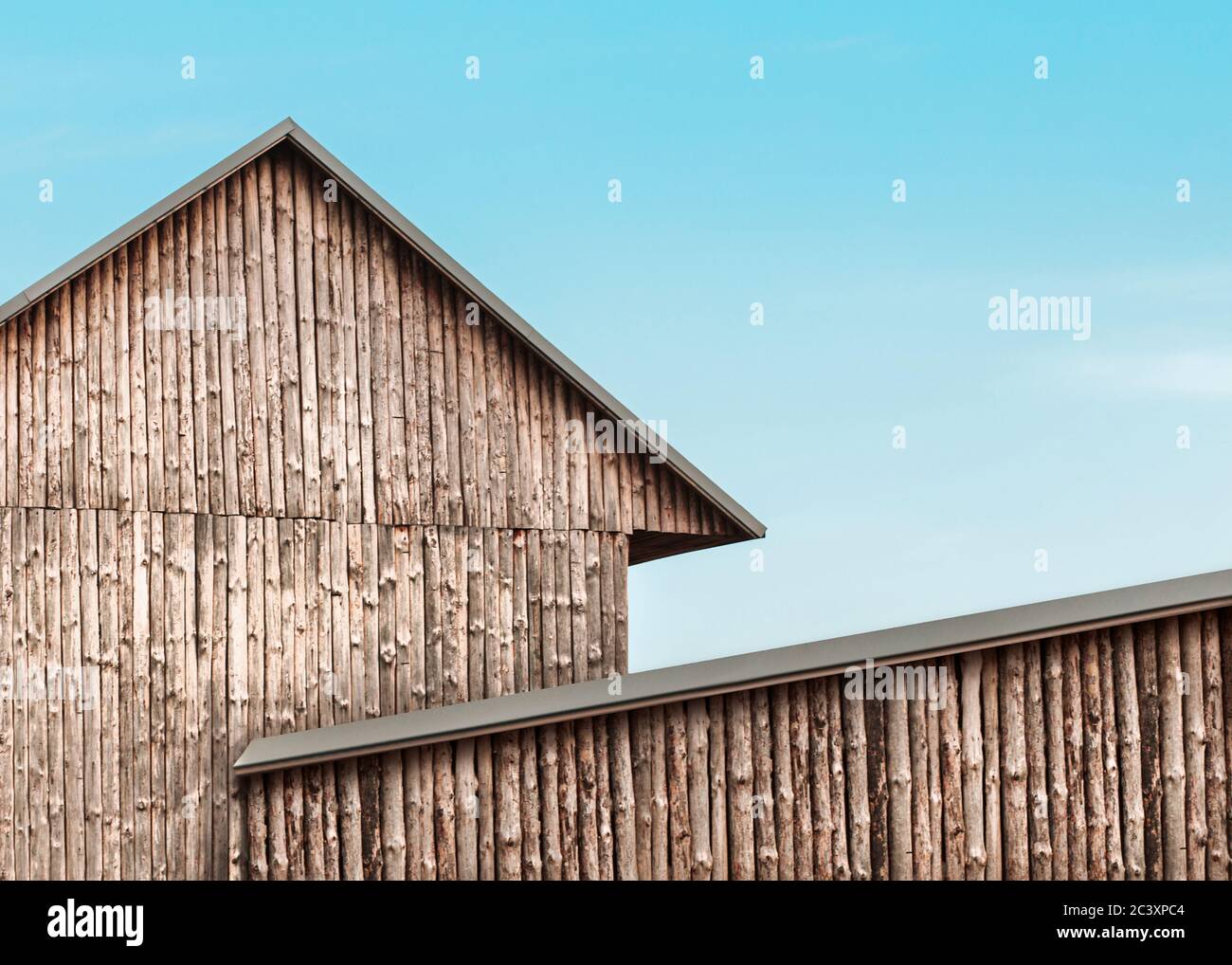 Barn roof Photo template with copy space Close-up photo of old wooden ...