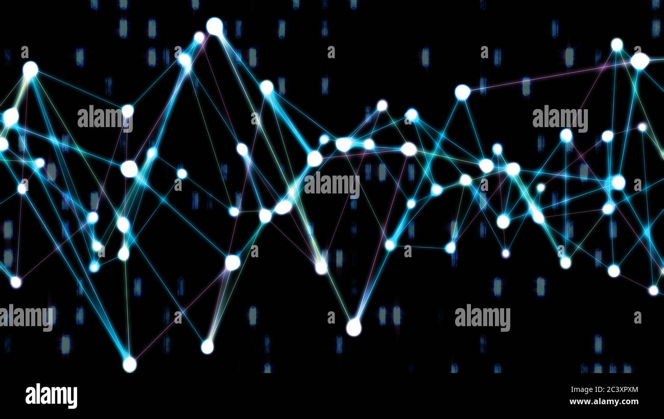 Plexus Neural Network Node Internet Data Connection Science Concept Abstract Background