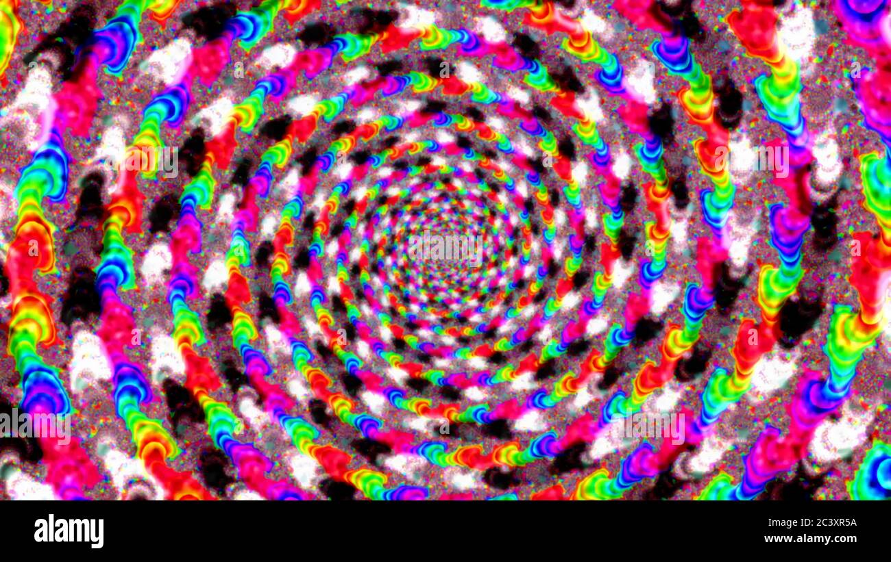 Colorful Psychedelic Swirling Tunnel from Mandelbrot Fractal Geometry ...