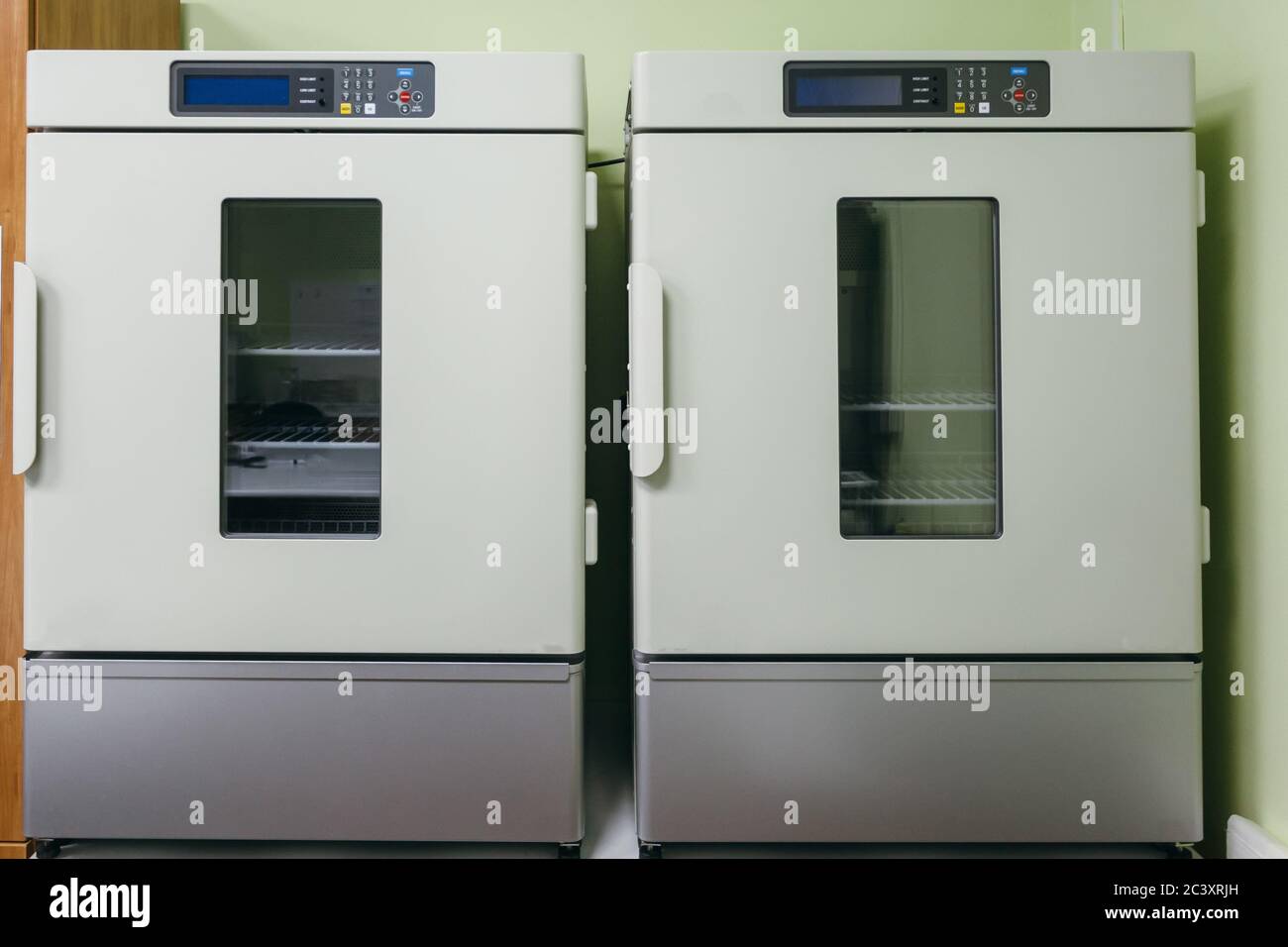 Laboratory scientific incubator with thermal control system Stock Photo ...