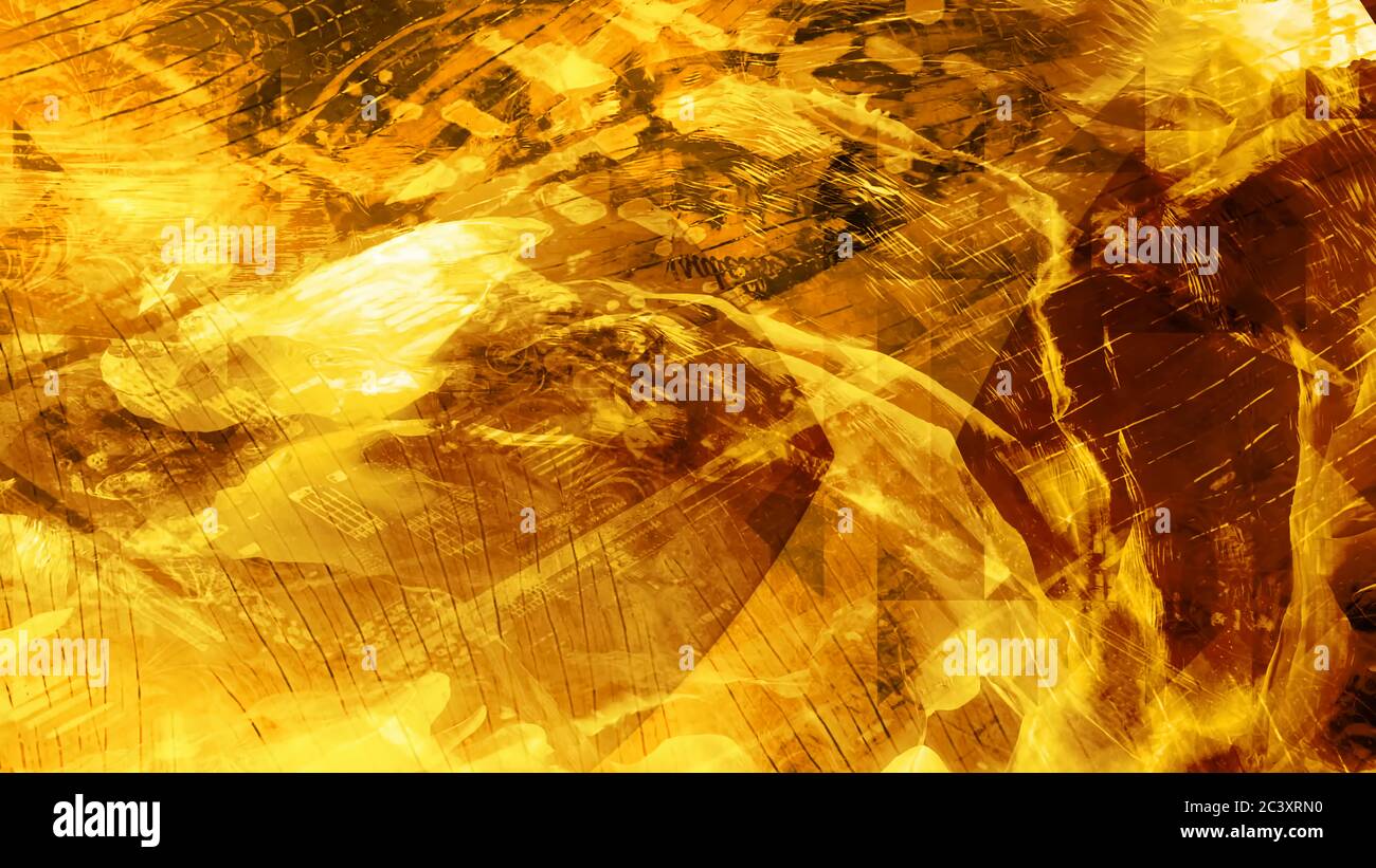 Shiny Gold Metal Texture Glimmering with Light Rays - Abstract ...