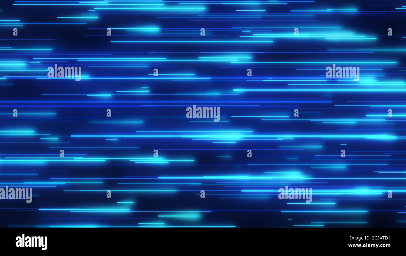 Ultraviolet Fluorescent Neon Light Laser Directional Line Data Flow ...