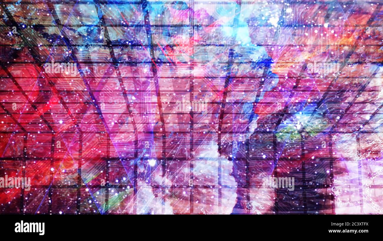 Pink grid vivid colorful panning hi-res stock photography and images ...