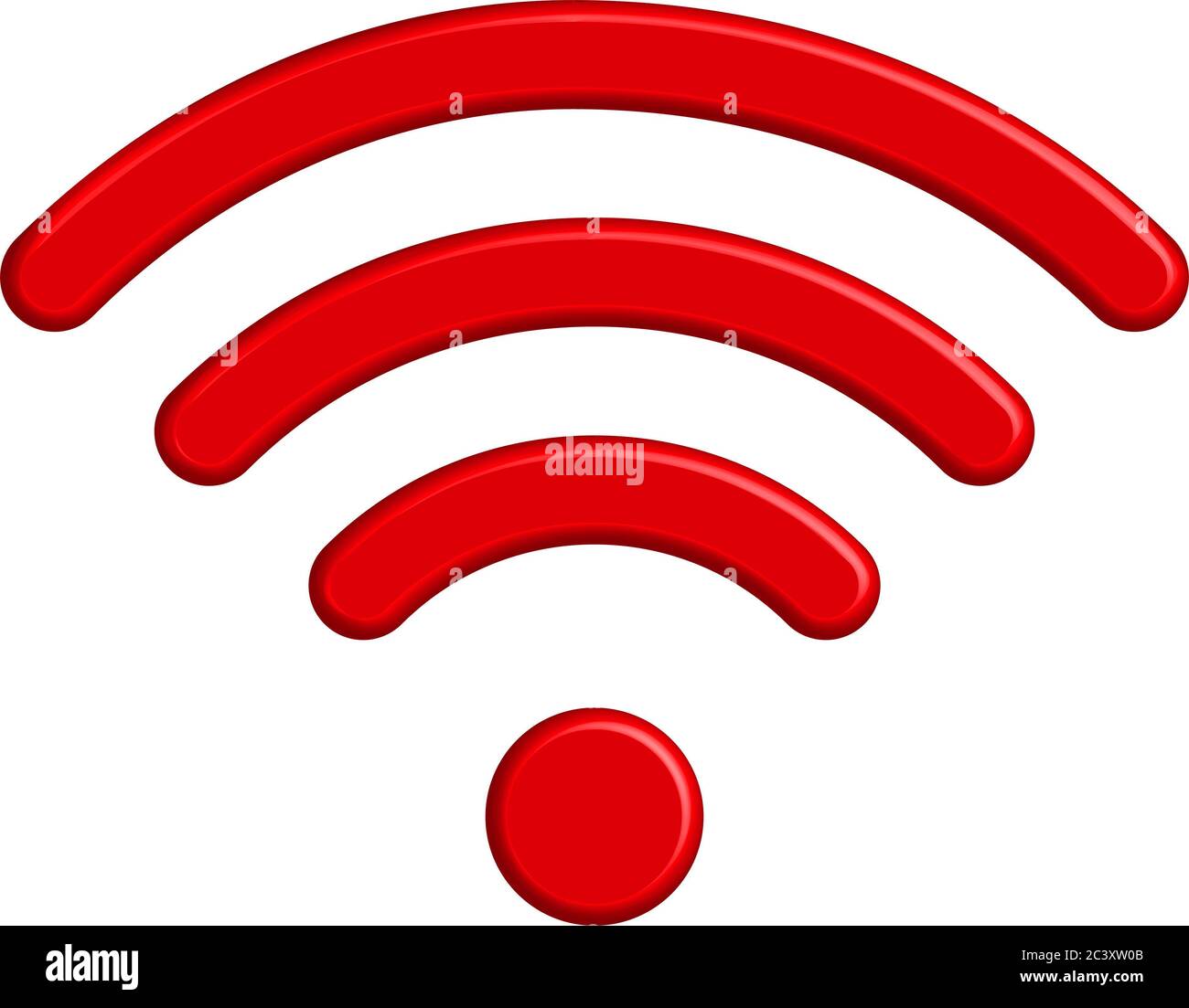 Red logo wi fi hi-res stock photography and images - Alamy