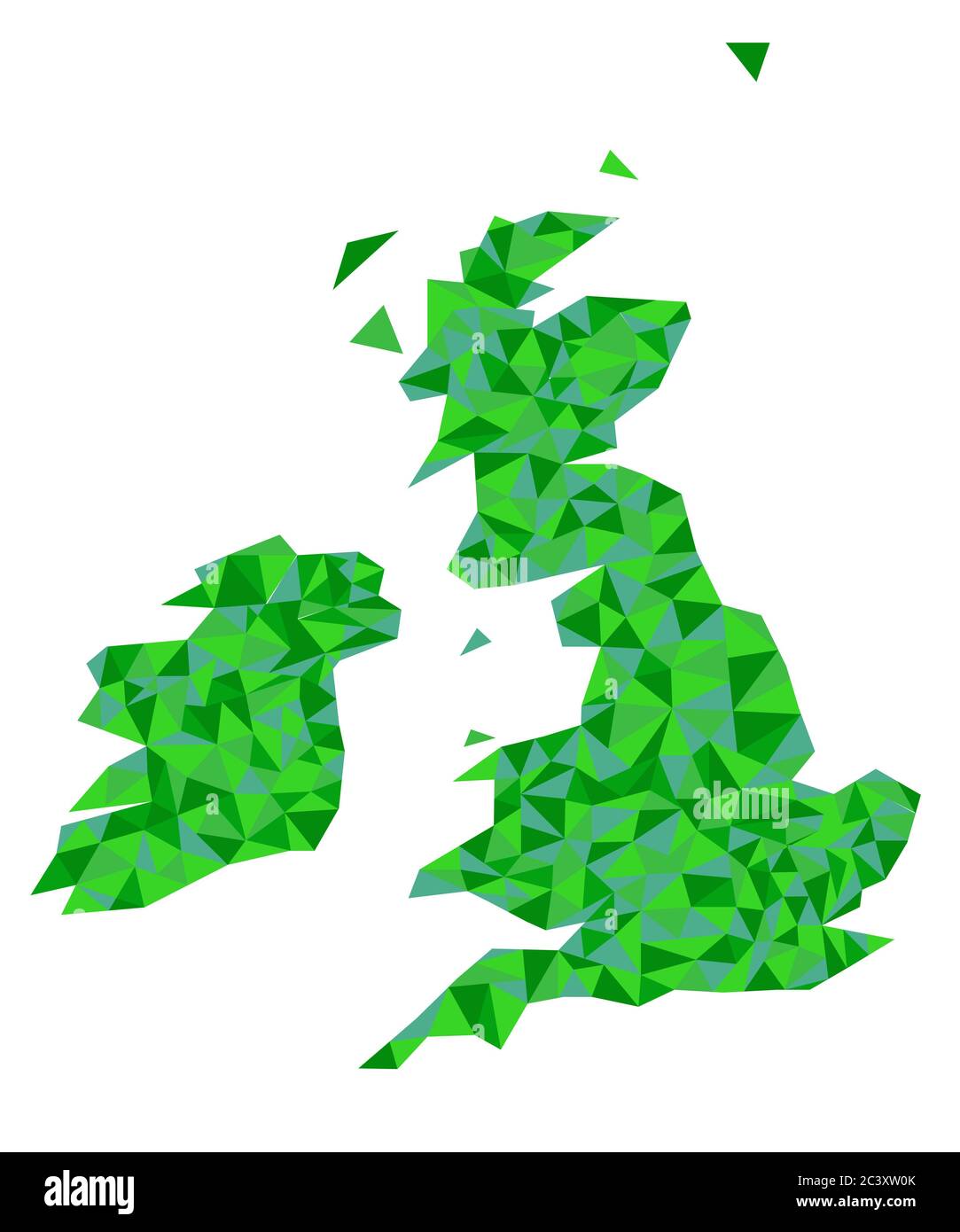 Stylised map of uk hi-res stock photography and images - Alamy