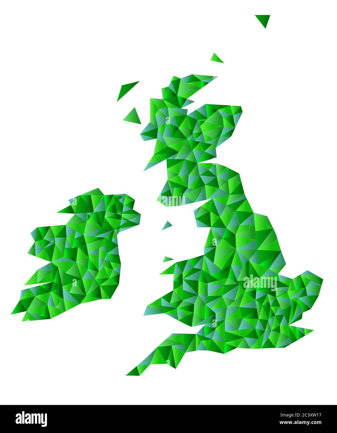 Stylised map of uk hi-res stock photography and images - Alamy