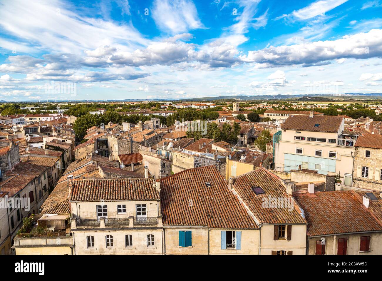 Aerial panoramic view arles hi-res stock photography and images - Alamy