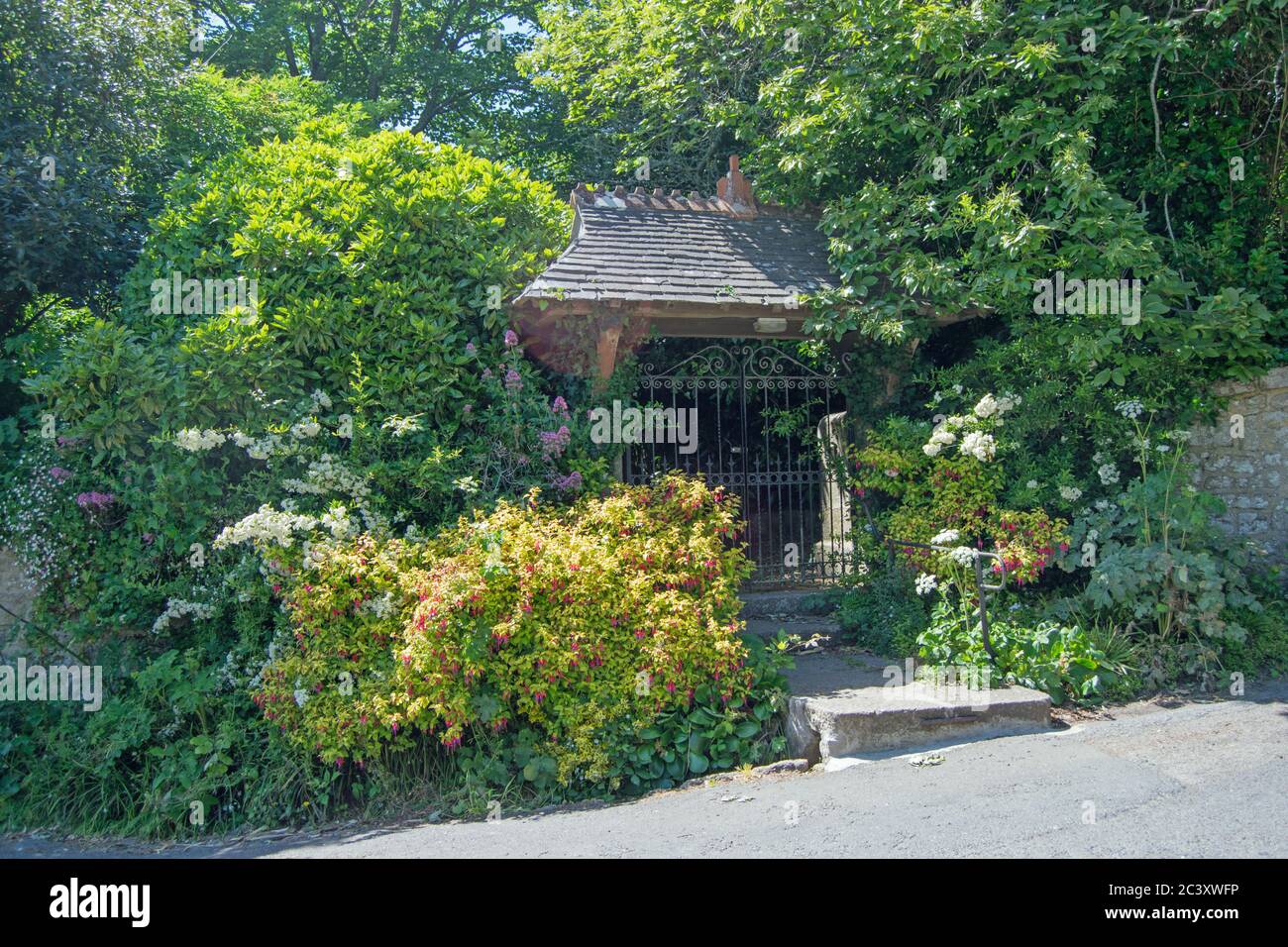 The Church Gate at Gulval, Cornwall UK Stock Photo - Alamy