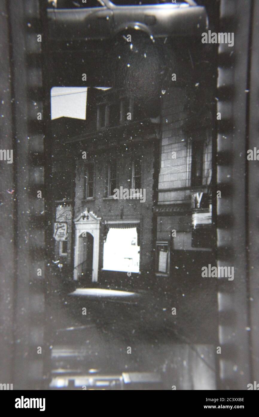 Fine 70s vintage contact print black and white photography of a ...