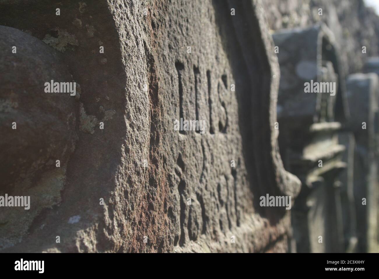 Grave Stone Writing Stock Photo - Alamy