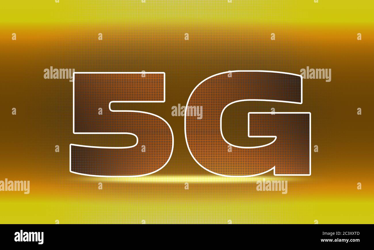 Concept of 5G telecommunication technology, 3d rendering Stock Photo ...