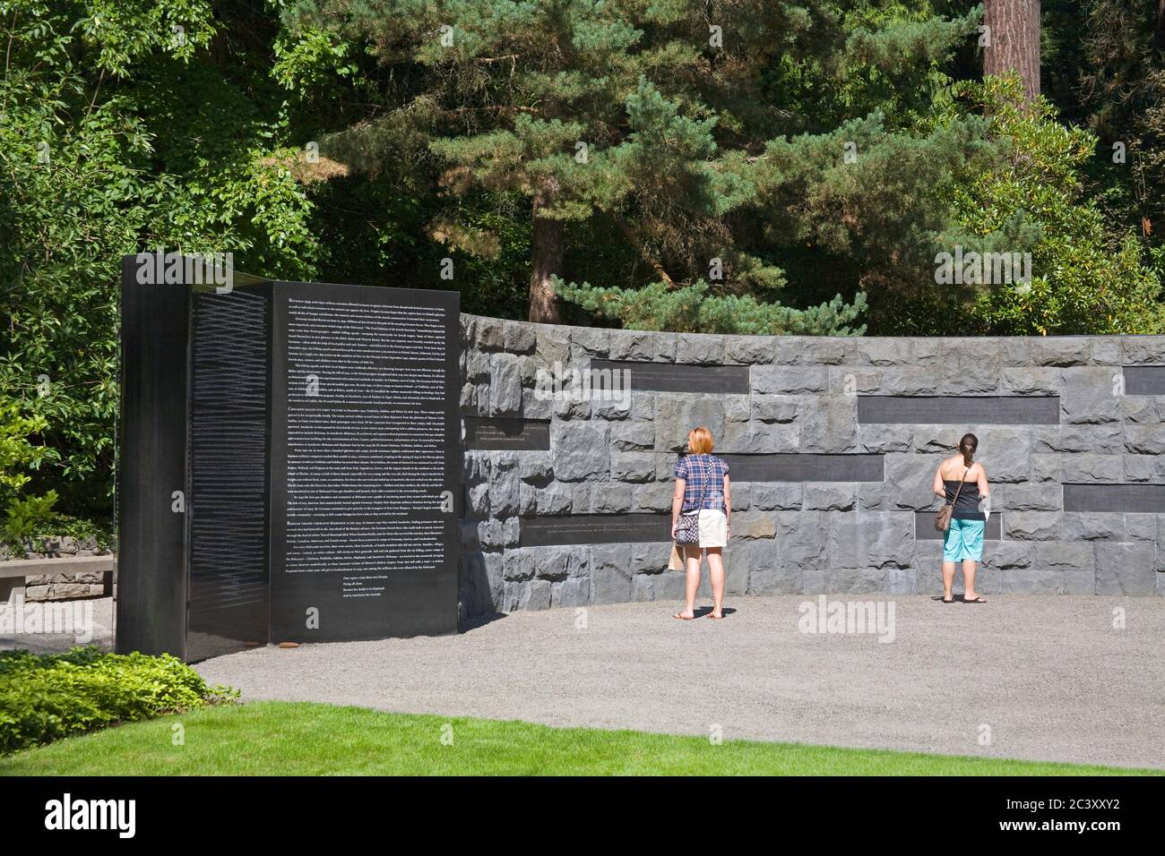 Holocaust Memorial in Washington Park,Portland, Oregon, USA Stock Photo ...