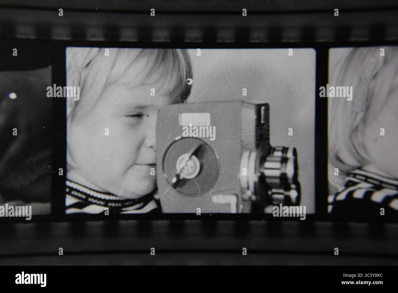 Fine 70s vintage contact print black and white photography of a very ...