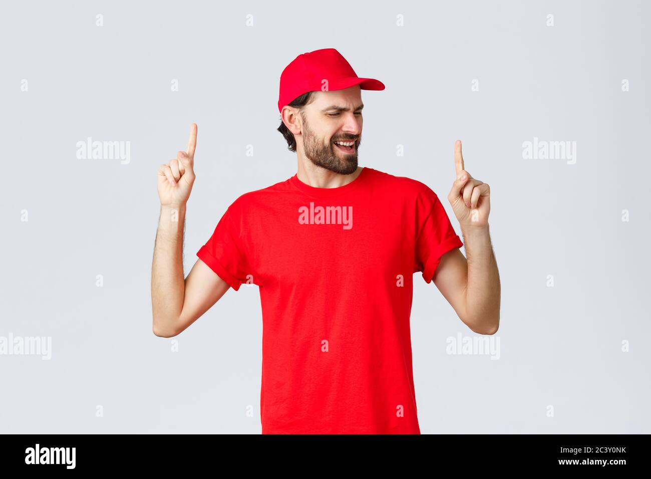 Courier singing for delivery hi-res stock photography and images - Alamy