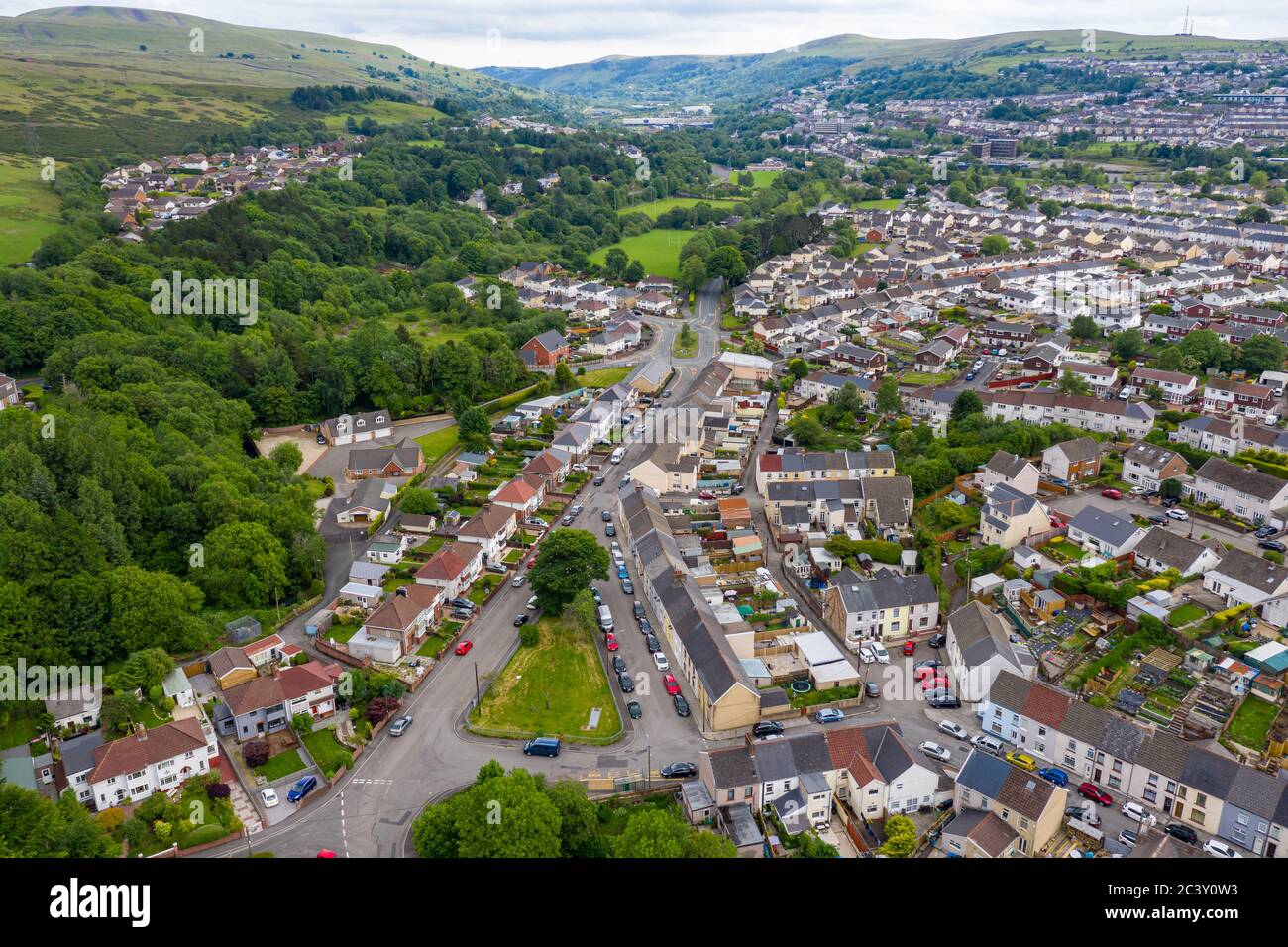 Aerial uk town hi-res stock photography and images - Alamy