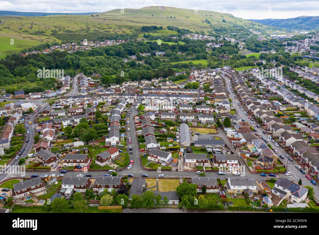 Aerial uk town hi-res stock photography and images - Alamy