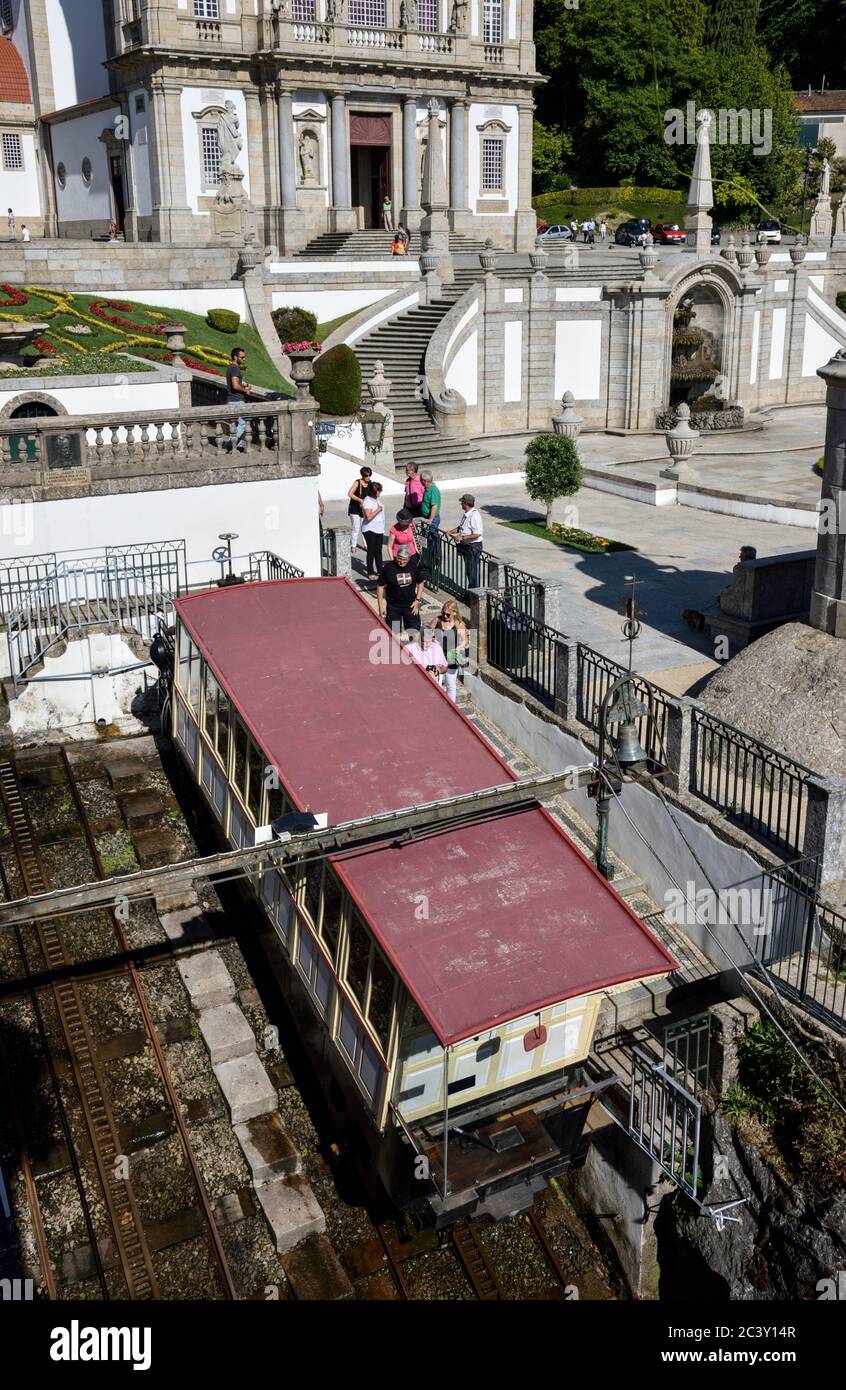 Funicular sanctuary bom jesus hi-res stock photography and images - Alamy