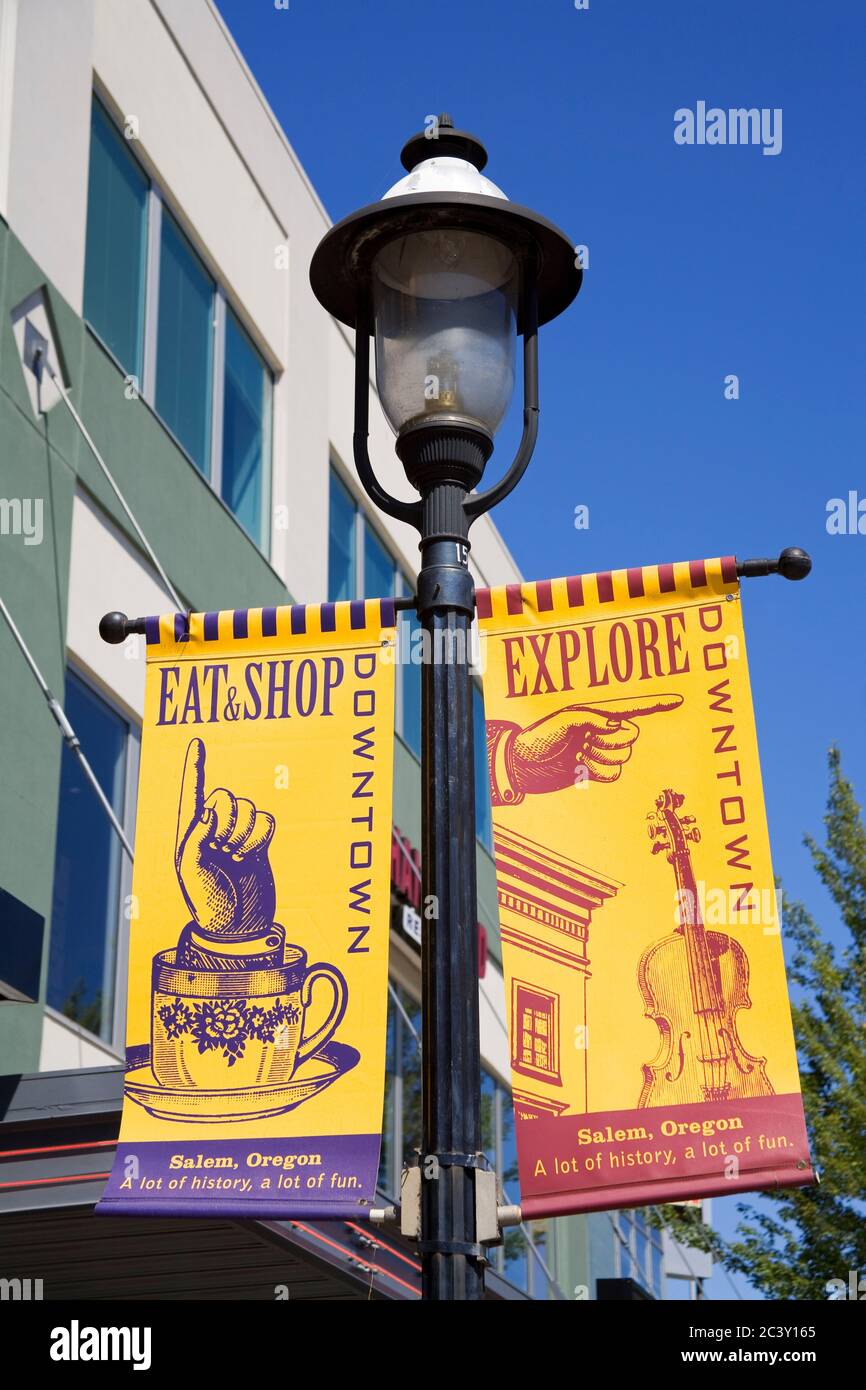 Historic district in downtown Salem Stock Photo - Alamy