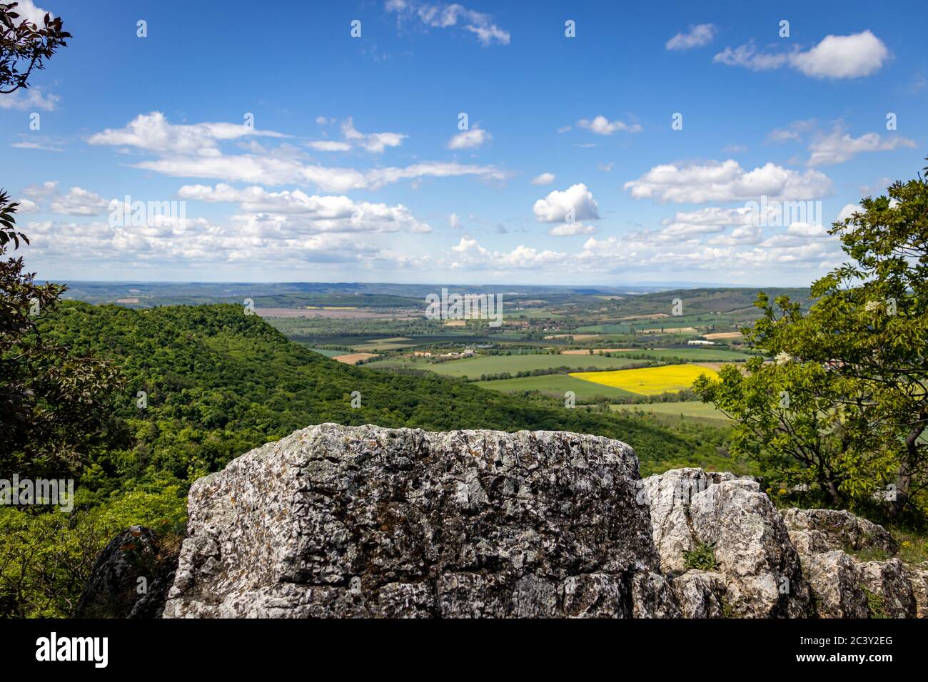 The view from Castle Rezi, near Balaton, Hungary Stock Photo - Alamy
