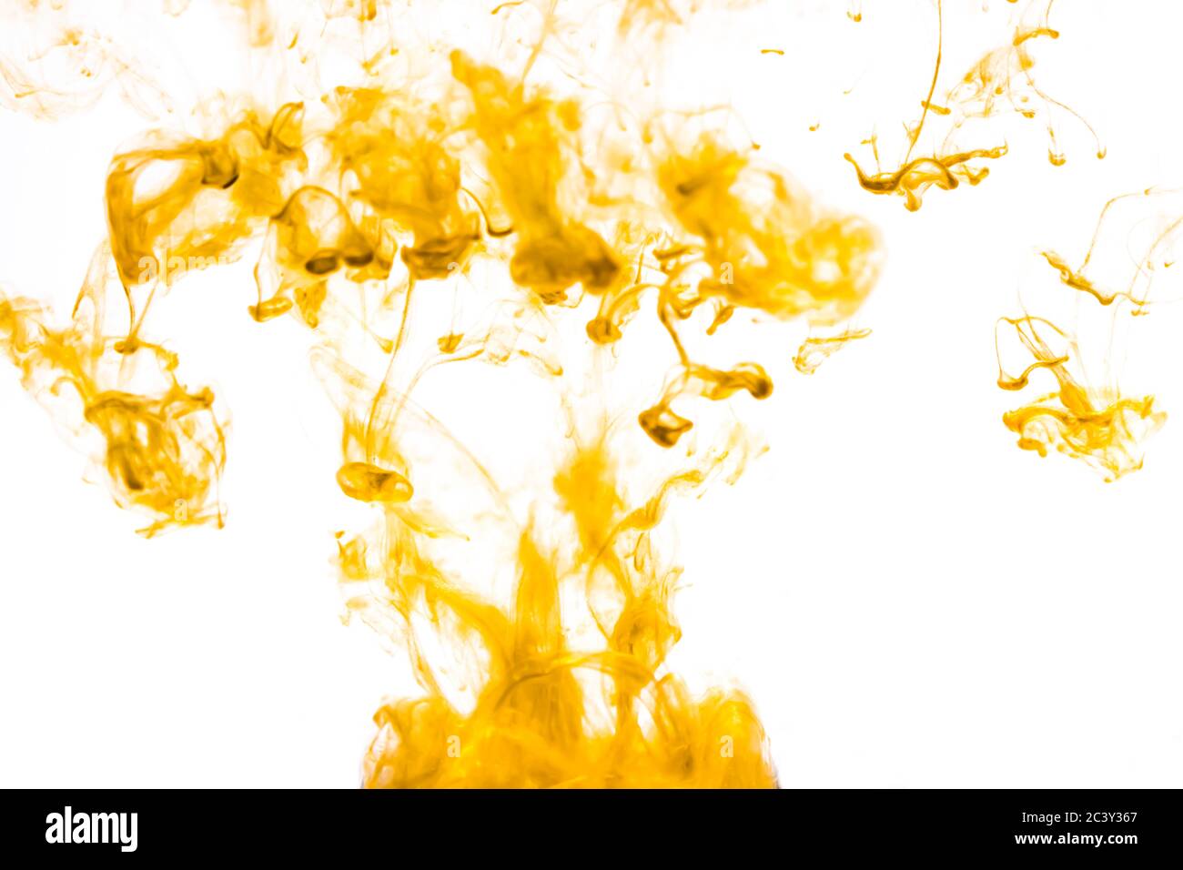 Orange Ink in water photography Stock Photo - Alamy