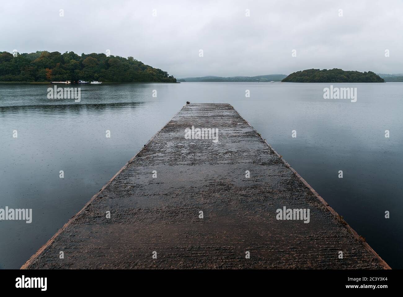Dock at McDermott Castle Ireland Stock Photo - Alamy