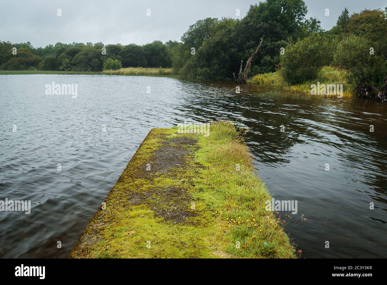 Dock at McDermott Castle Ireland Stock Photo - Alamy