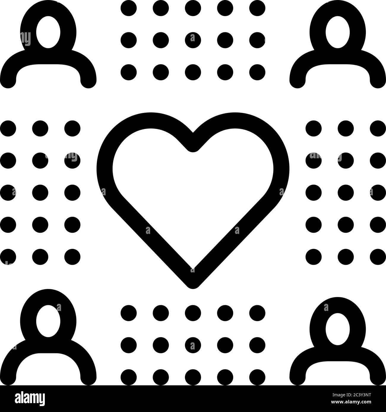 neuromarketing people love product icon vector outline illustration ...