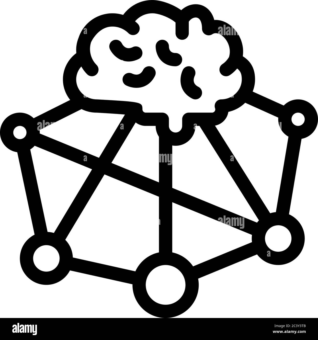 neuromarketing brain icon vector outline illustration Stock Vector Image & Art - Alamy