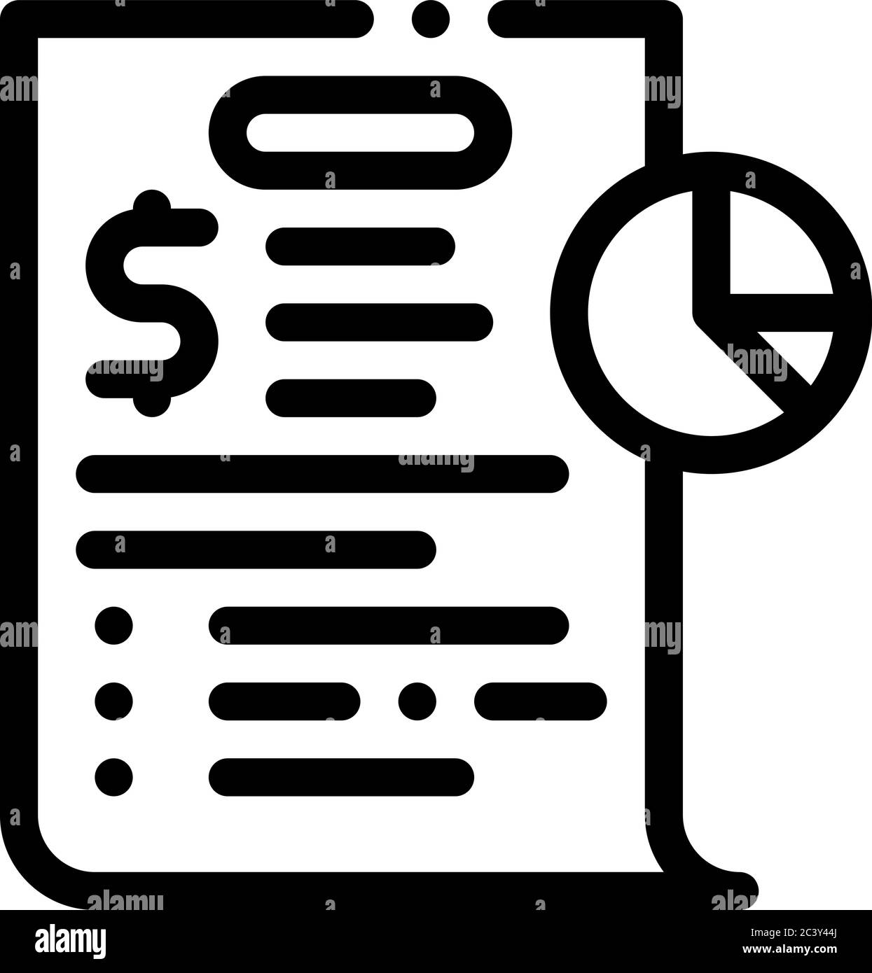 paymqnt contract icon vector outline illustration Stock Vector Image ...