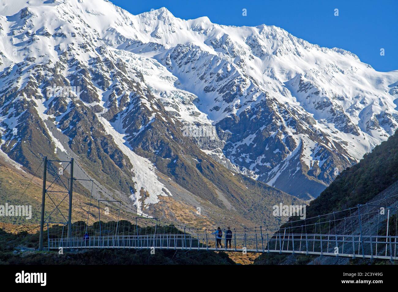 Mount cook bridge new zealand hi-res stock photography and images - Alamy
