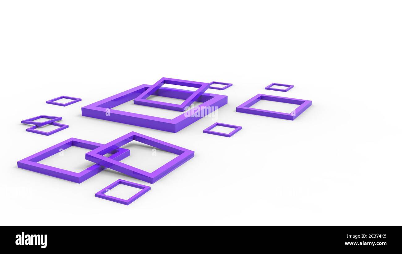 Violet Square white and gray abstract background texture. 3d ...