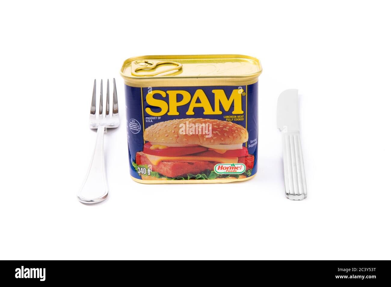Tin of spam hi-res stock photography and images - Alamy