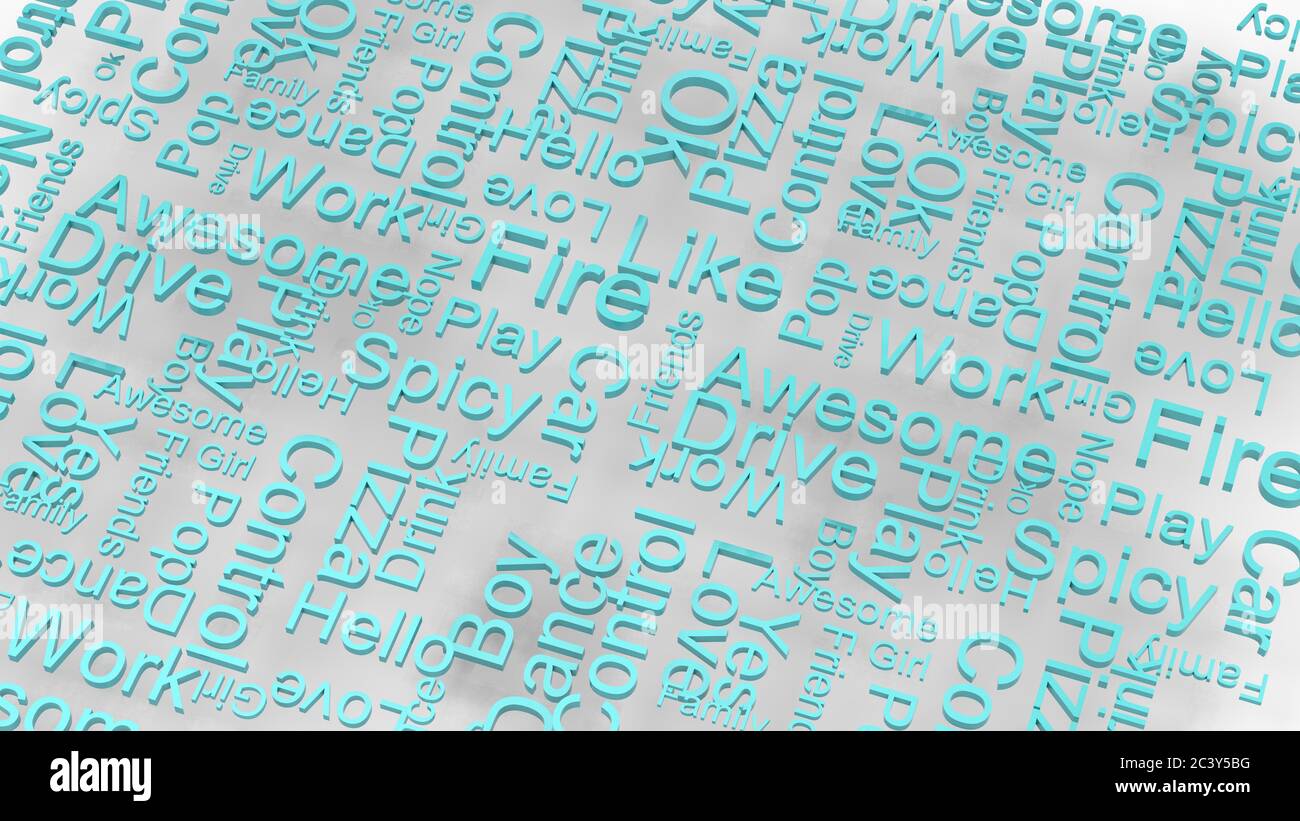 wallpaper azure text random words on a light gray background. rain of ...