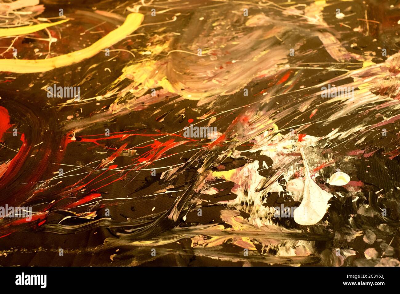 Oil painting art work of uninformative picture 4 Stock Photo - Alamy