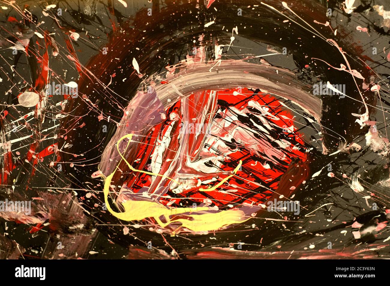 Oil painting art work of uninformative picture 3 Stock Photo - Alamy