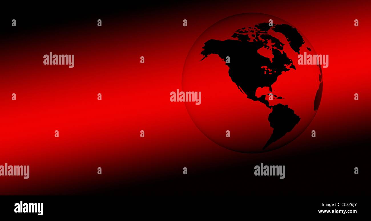 Red globe world hi-res stock photography and images - Alamy