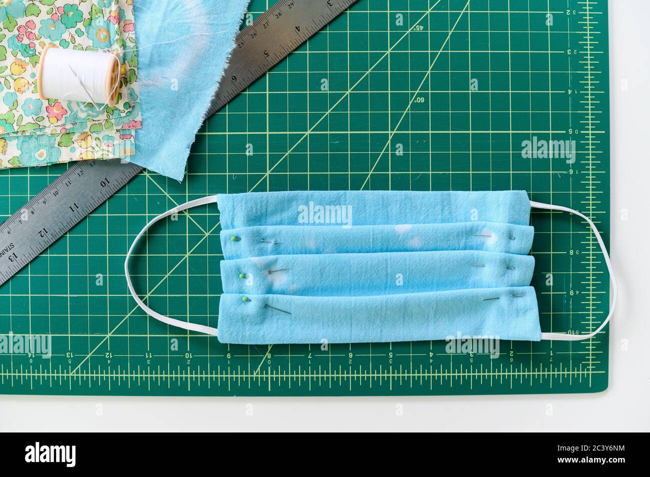 Making homemade cloth face masks Stock Photo - Alamy