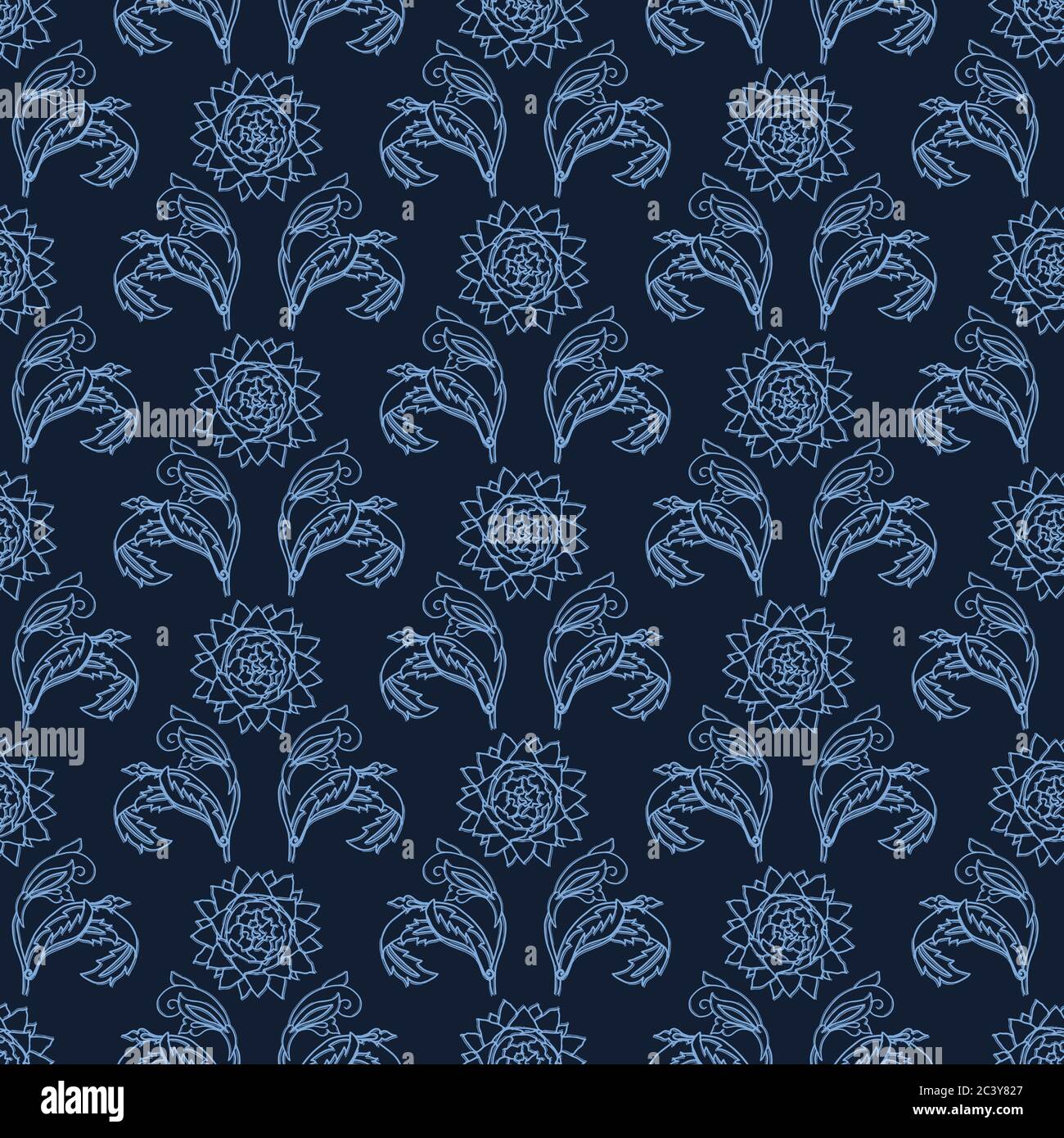 Japan blue textiles Stock Vector Images - Alamy