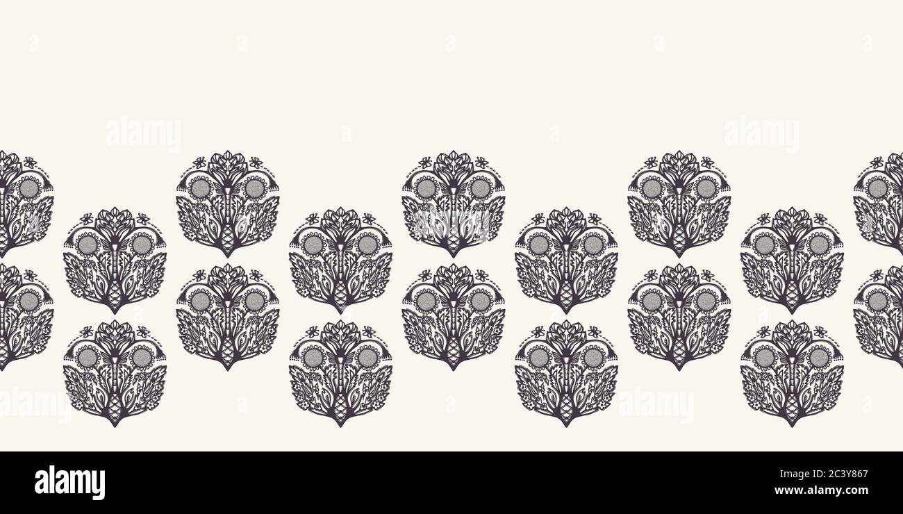 Floral persian trim Stock Vector Images - Alamy
