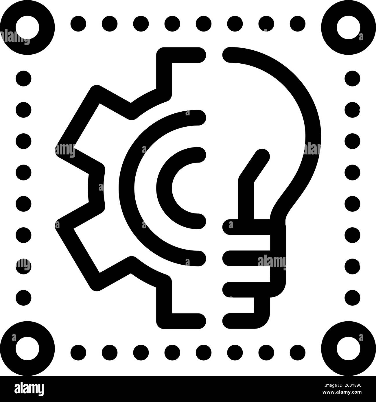 working idea icon vector outline illustration Stock Vector Image & Art ...