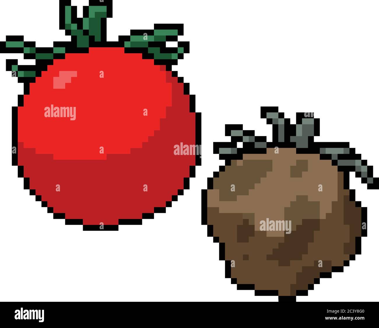 Tomato pixel art hi-res stock photography and images - Alamy