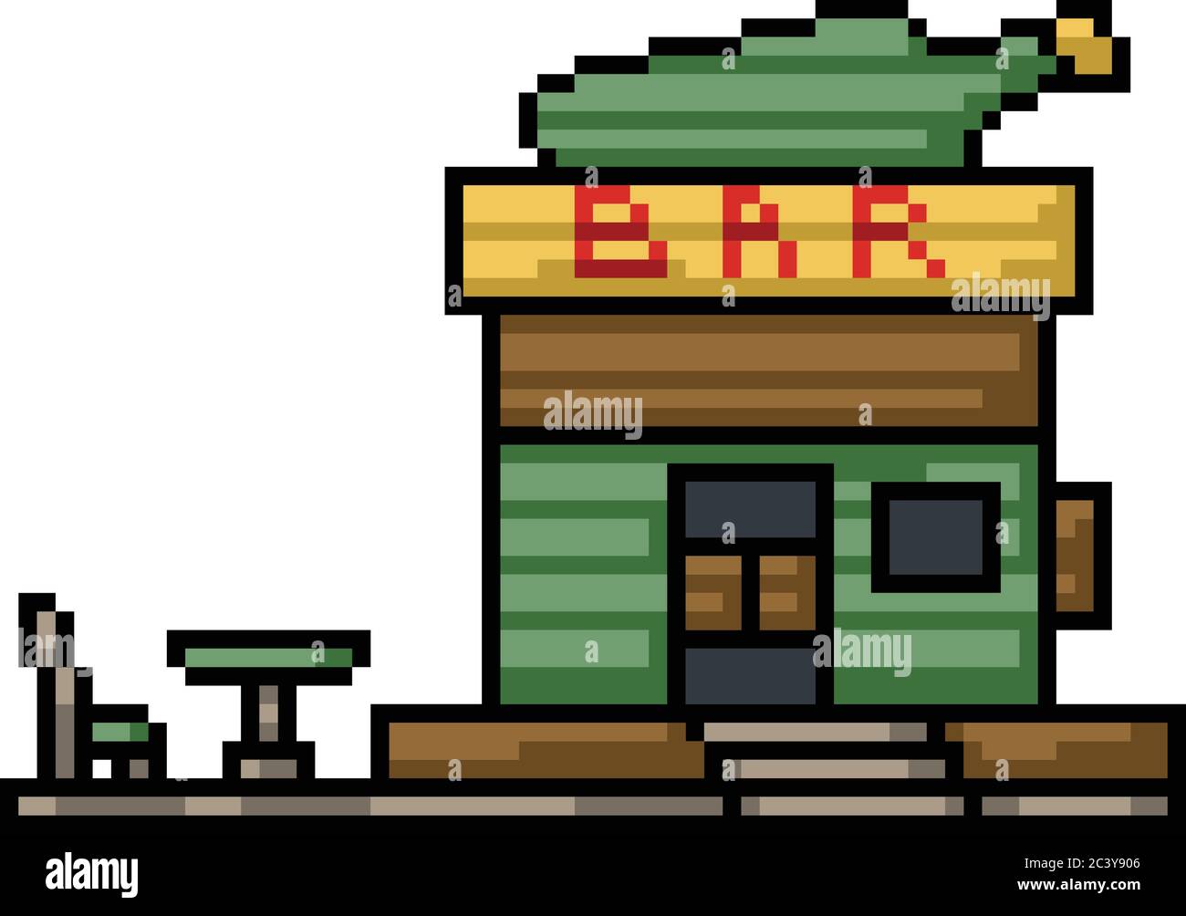 Bar door wood Stock Vector Images - Alamy