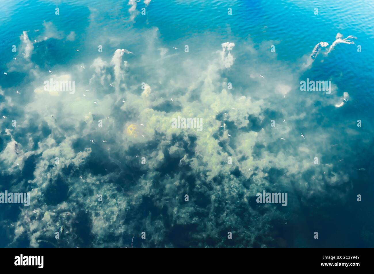 Deep Blue sea ocean floor Backgrounds. Abstract pattern texture and ...